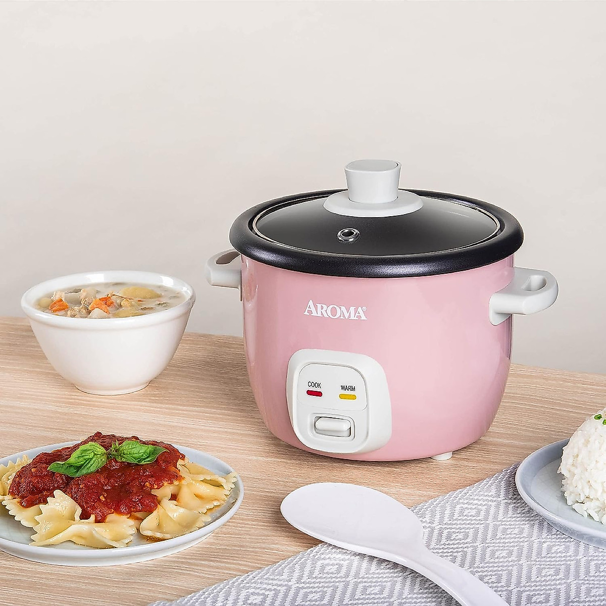 Generic 4-Cups (Cooked) 1Qt Rice & Grain Cooker, 32, White (Renewed)