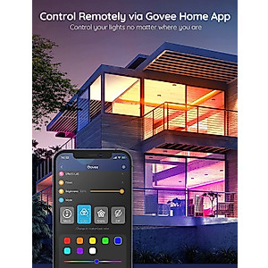 Govee Smart LED Strip Lights for Bedroom, 32.8ft WiFi LED Light Strip Work with Alexa Google Assistant, 16 Million Colors with App Control and Music Sync LED Lights for Party, 2 Rolls of 16.4ft