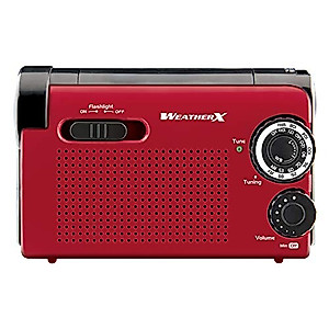 Weatherx WeatherX WR182R Instant NOAA Weatherband Radio (Black) Red/Black