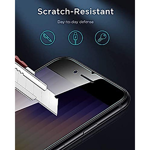 Fotbor Privacy Screen for iPhone SE 2020/2022, iPhone 2nd/3rd Generation Privacy Screen Protector, iPhone SE 2020/2022 Screen Protector Tempered Glass, 4.7-Inch, Anti Spy, 2-Pack (dark)