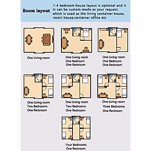 20ft 40ft Tiny House Expandable Container House Modern Flat 2 Bedroom Luxury Predfabricated Container Homes