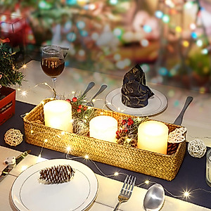 Sumnacon Toilet Paper Basket Bathroom Toilet Paper Storage Basket Seagrass Back of Toilet Storage Basket for Toilet Paper Tissue Towel Woven Toilet Paper Organizer Basket for Bathroom Shelf, Caramel