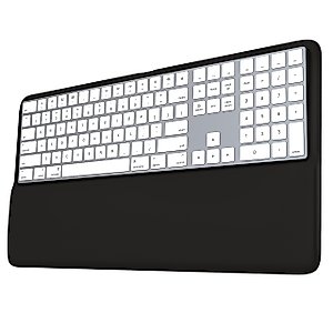 HONKID Keyboard Wrist Rest for Magic Keyboard 2 with Numeric Keypad(MQ052LL/A, A1843) and Magic Keyboard with Touch ID(‎MK2C3LL/A), Slim Keyboard Wrist Rest Relieve Pain & Fatigue