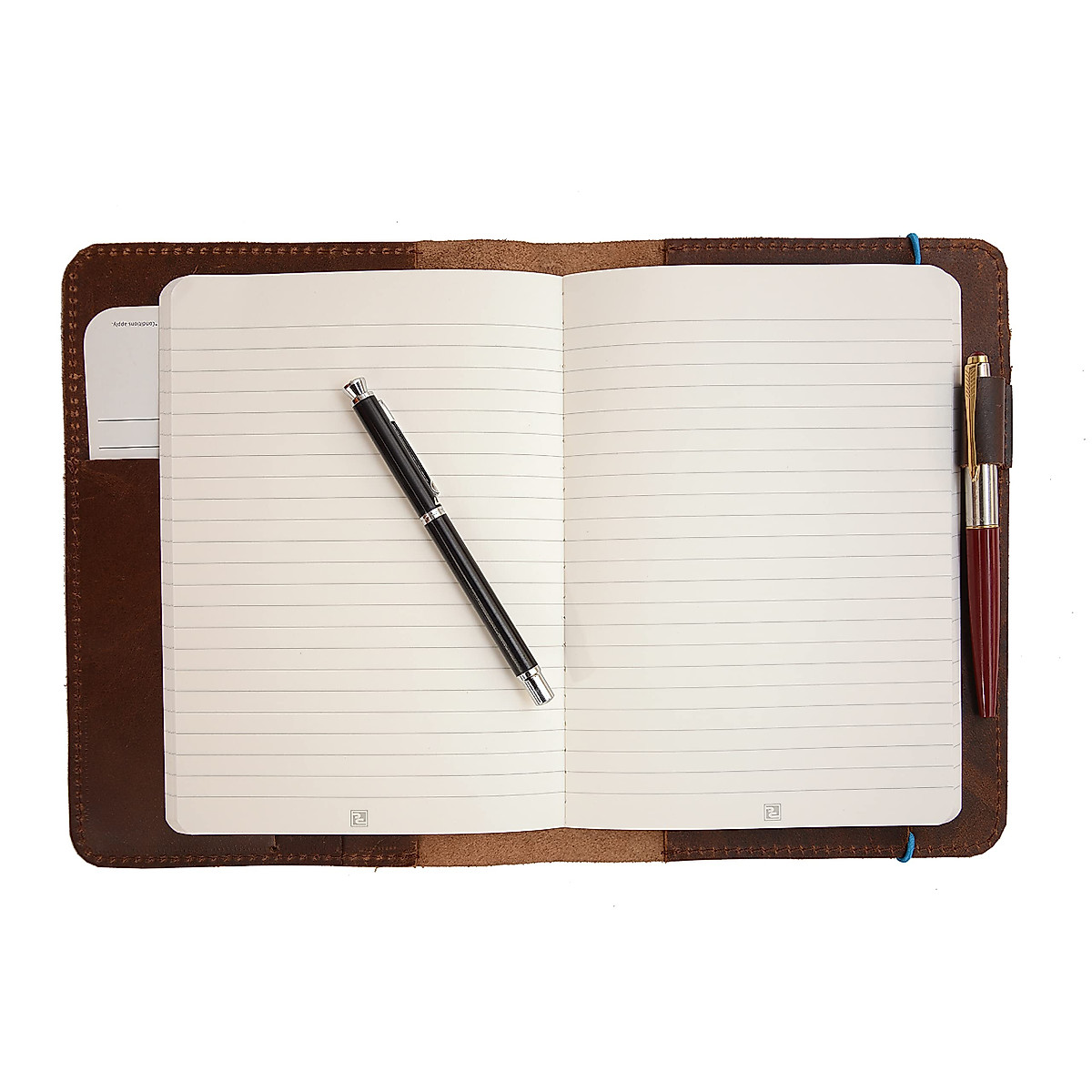 The Antiq Leather Journal Cover, A5 Diary Cover, Planner Cover- Brown 5.75x8.25