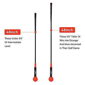 Balight Golf Swing Trainer (Red, 40)