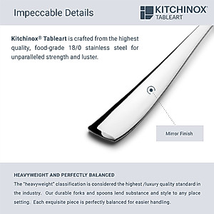 Kitchinox Flatware, Service for 4/20 Piece Set, Julia