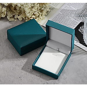 Cranmadia Valentines Day Gifts Sterling Silver March Birthstone Aquamarine Necklace for Women CZ Circle of Eternity Pendant Necklace Fashion Jewelry Birthday Gifts for Women Mom Wife Lady Her