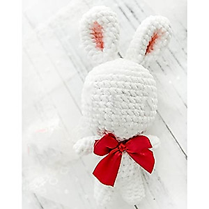 2 Pack Chenille Yarn,Multicolor Stripes Fluffy Fuzzy Bulky Thick Polyester Velvet Blanket Yarn for Crochet Knitting DIY Craft Pillow Bag Doll Making Multi 10# Total 220 Yards