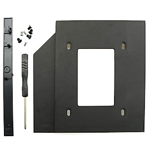 RLECS HDD SSD Caddy Adapter SATA 3.0 Interface Laptop Hard Disk Holder 9.5mm Hard Drive Mounting Bracket for CD DVD ROM Optical Bay 2.5 inch