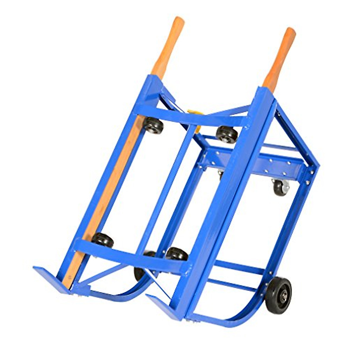 Vestil RDC-1000-5PO Deluxe Rotating Drum Cart with Polyolefin Wheel, Steel, 1000 lbs Capacity