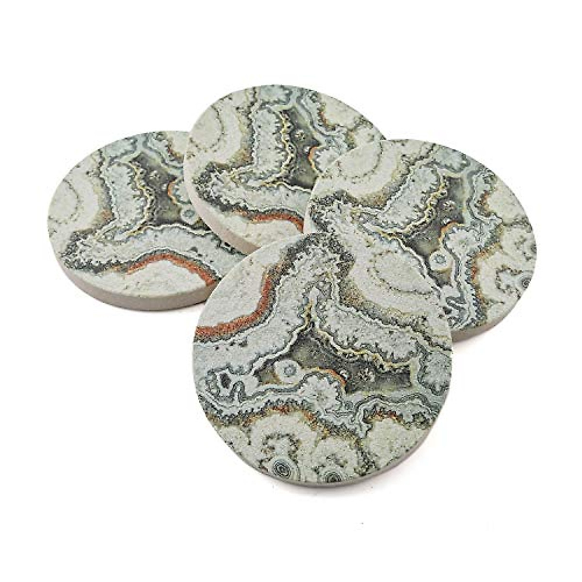 Thirstystone Beauty of the Earth Sandstone Coasters without Holder Set of 4