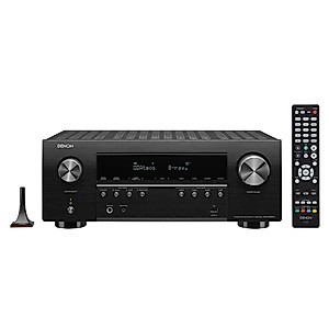 Denon AVR-S960H 8K Ultra HD 7.2 Channel (90 Watt X 7) AV Receiver 2020 Model - Built for Gaming, Music Streaming, 3D Audio & Video, Alexa + HEOS, Black (Renewed)