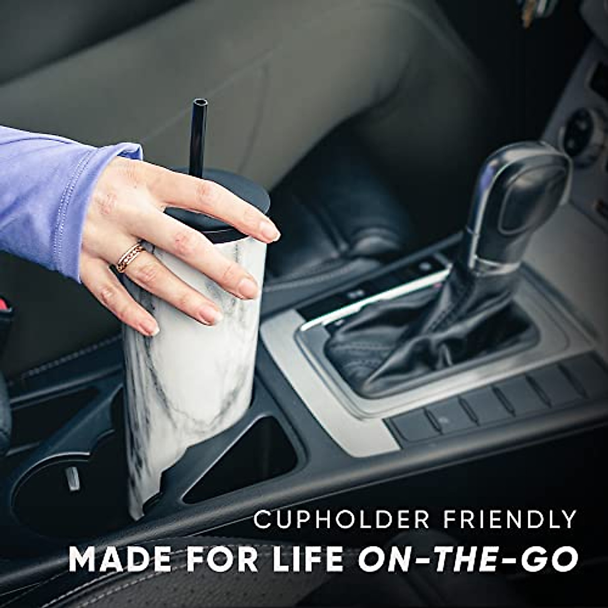 Simple Modern Insulated Tumbler with Lid and Straw | Iced Coffee Cup Reusable Stainless Steel Water Bottle Travel Mug | Spring Break Gifts For Her & Him | Classic Collection | 32oz | Moonlight