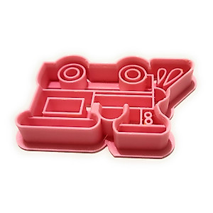 T3D Cookie Cutters Train Cookie Cutter, Suitable for Cakes Biscuit and Fondant Cookie Mold for Homemade Treats