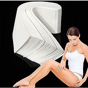 1Bag(100pcs) Non Woven Wax Strips Facial Body Hair Removal White Paper Honey Wax Paper