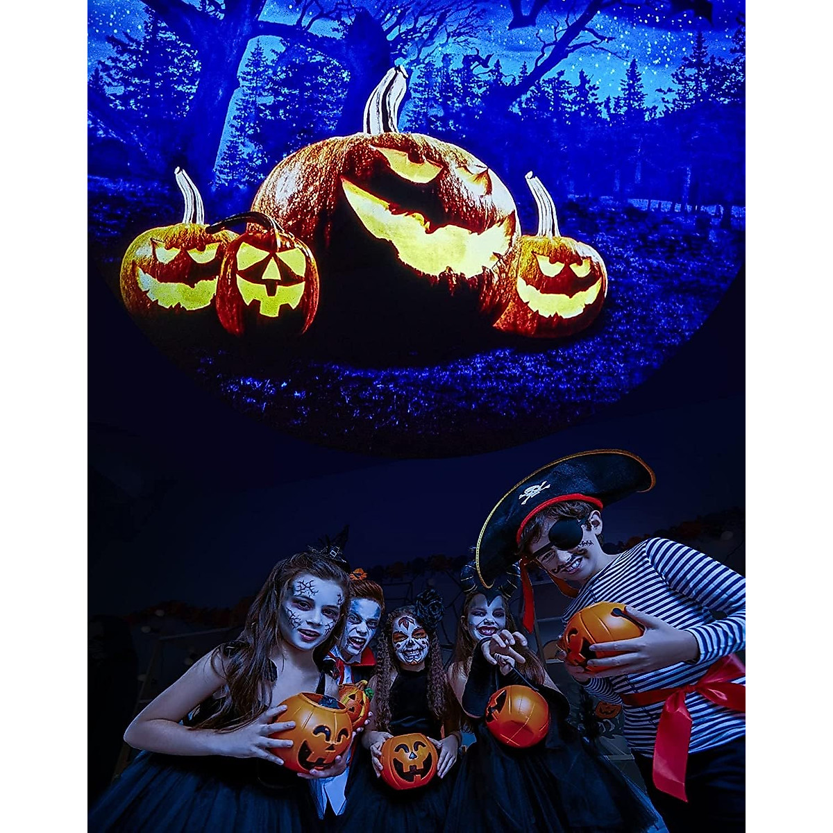 LaView Halloween & Thanksgiving Disc Set Galaxy Projector Suitable for Thanksgiving Gift for Family and Friends,Night Light for Kids Adults Baby Nursery and Bedroom Decoration