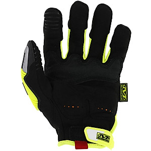 Mechanix Wear: Hi-Viz M-Pact E5 Work Gloves (X-Large, Fluorescent Yellow)