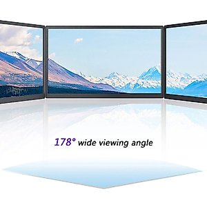 Portable Multifunctional Display IPS Screen 1080P HD Monitor 178 ° Wide Viewing Angle, Cell Phone/Computer External Expansion Screen