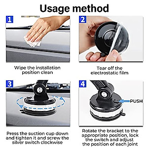 Super Adsorption Phone Holder, Phone Mount for Car Center Console, Hands-Free Universal On-Board Suck Support Clamp Bracket for Car Dashboard Windshield Mount