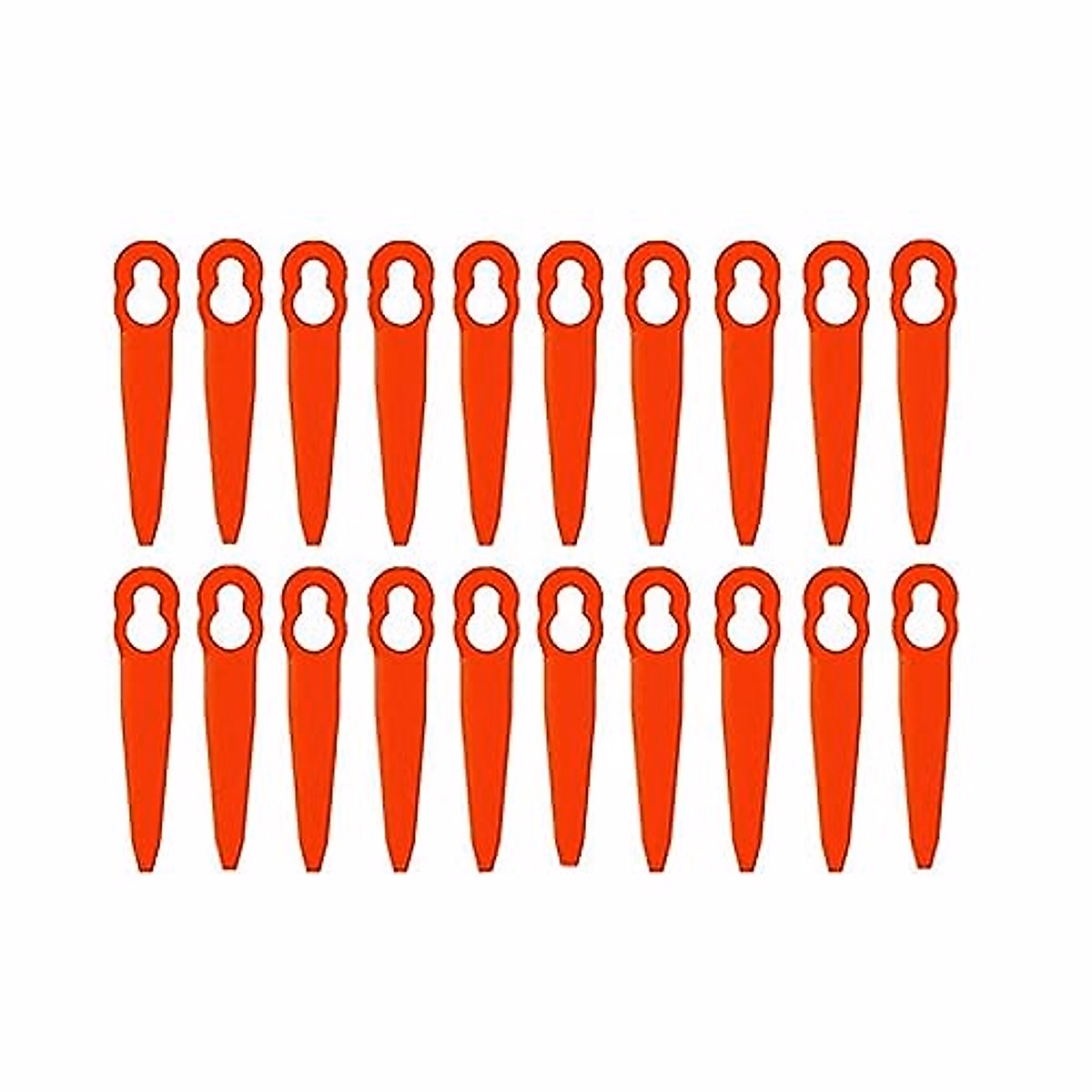 TECKEEN 20 Pack Lawn Cutter Plastic Blades Replacement for STIHL FSA 45 Cordless Strimmer Grass Trimmer Lawn Cutter