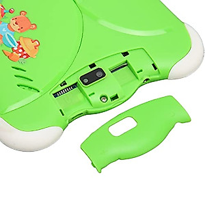 VINGVO Kids Tablet, Tablet Dual SIM Eye Protection Green 6000mah Rechargeable Battery RAM 3GB ROM 32GB 7 Inch for Home (US Plug)