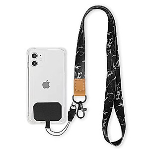 Phone Lanyard (3-Piece Set), Cell Phone Lanyard with Adjustable Detachable Neckstrap and Phone Tether，Fits Most Cell Phones.（M）