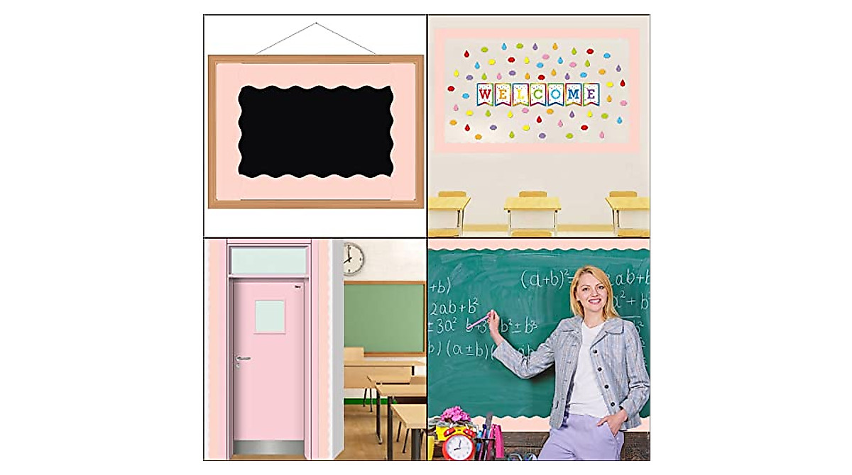 Blush Bulletin Board Border - 52ft Classroom Trim