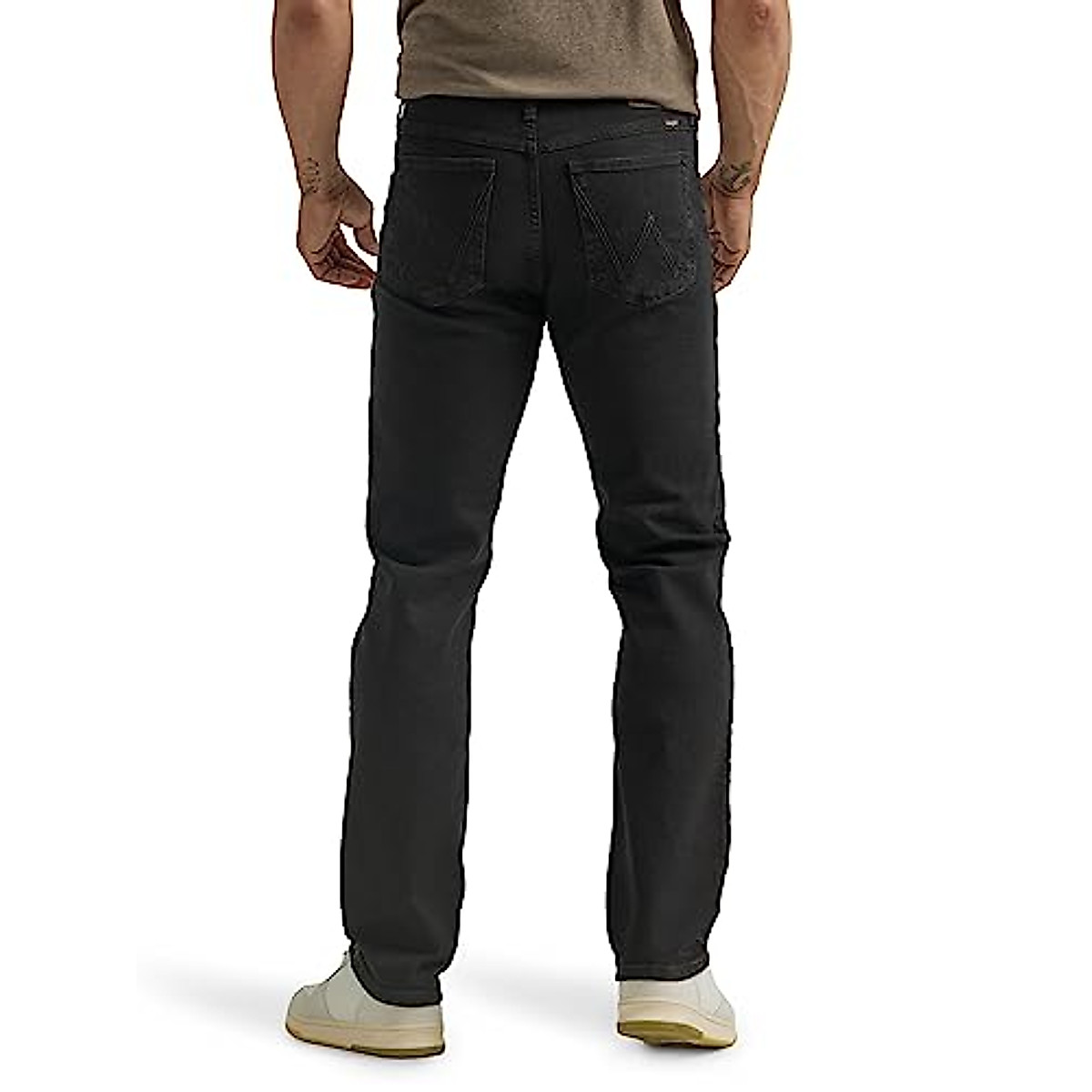Wrangler Men's Free-to-Stretch Regular Fit Jean, Black, 40W x 32L
