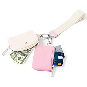 Mum's Memory Mini Zip Around Wristlet Wallet for Women Dual Pouch Wristlet Portable wallet Coin Purse Mini Women Coin Pocket