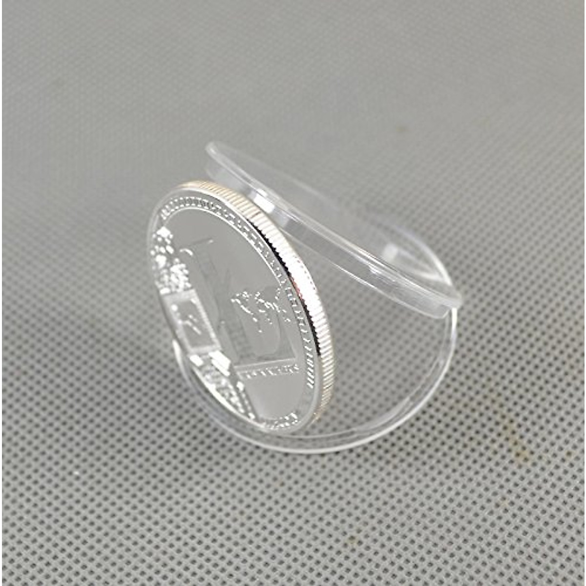 Silver Plated Commemorative Litecoin Collectible Iron Miner Coin - One Item w/Random Color and Design