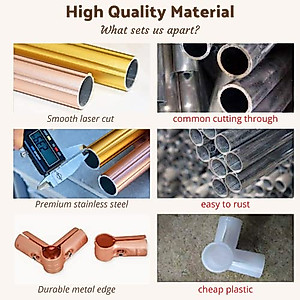 SHE'S DAZZLED SD Gold Clothing Rack, Rolling Clothes Rack, Boutique Clothing Rack, Clothes Rack Heavy Duty with Wheels (Rose Gold)