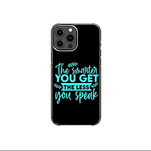 The Smarter You Get The Less You Speak Woke Inspiring Pattern Art Design Anti-Fall and Shockproof Gift iPhone case (iPhone XR)