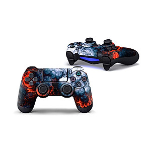 Skin for Ps4 Controller, 3pcs Whole Body Vinyl Decal Cover Sticker for Playstation 4 Controller (PS4 Controller #2)