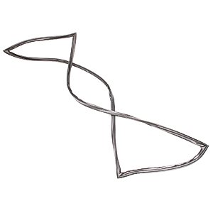 True 912148 Black Wide Gasket TM-74/F/G/FG