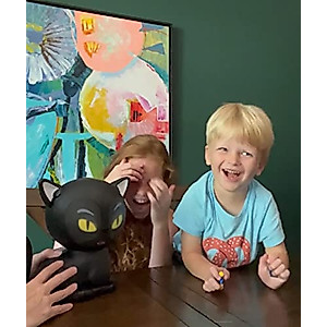 ANIMAT3D Eek The Cat Talking Animated Black Cat with Built in Projector & Speaker Plug'n Play