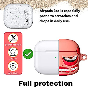 Mulafnxal for Airpods 3 3rd Generation Case Cute 3D Lovely Unique Cartoon for Airpod 3 Silicone Cover Fun Funny Cool Design Fashion Cases for Boys Girls Kids Teen for Air pods 3 (2021) (PK Giant)