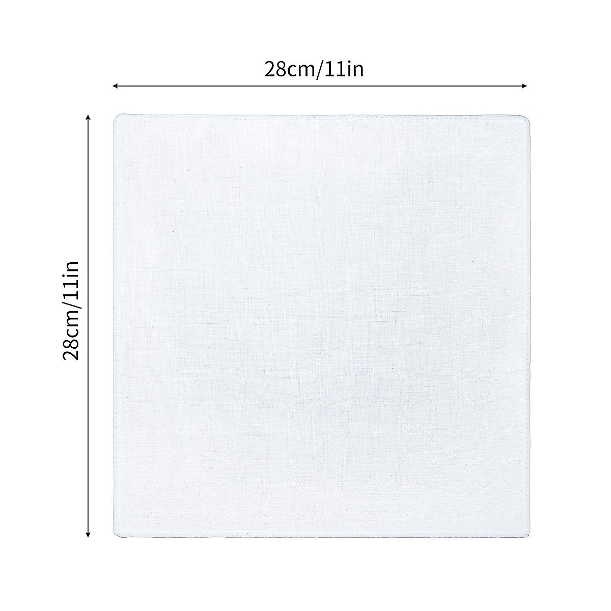 Boao 30 Pack Women White Soft Handkerchief Ladies Hankies DIY Wedding Hankies