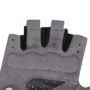 ITODA Kids Fingerless Cycling Gloves Child Riding Half Fingers Sunscreen Anti-UV Protection Touchscreen Cooling Breathable Gloves Sports Non-Slip Grip Bike Golf Outdoor Workout Mittens