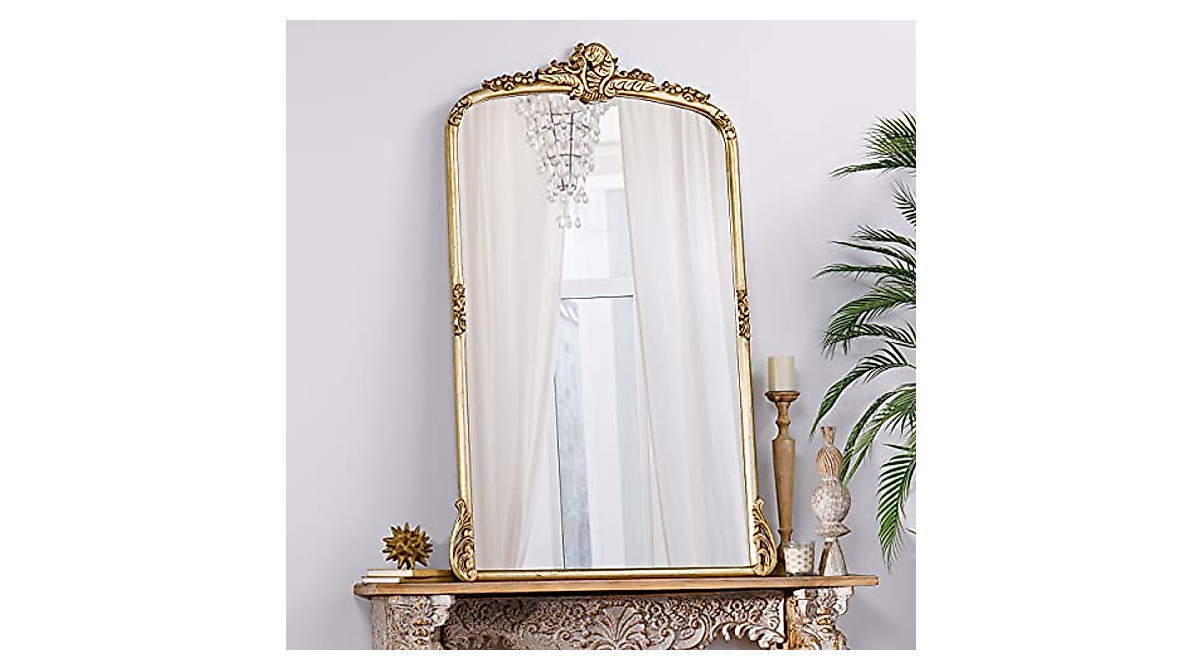 Christopher Knight Home Hardt Antique Gold Mirror - Elegant Wall Decor