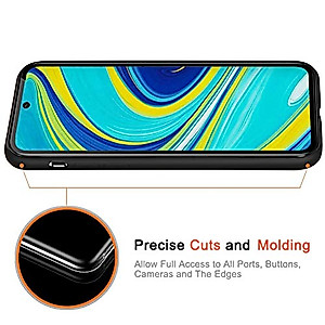 Eouine for Xiaomi Redmi Note 9 Pro Case, Phone Case Silicone Black with Pattern Ultra Slim Shockproof Soft Gel Cover Protective Skin for Xiaomi Redmi Note 9 Pro/Redmi Note 9S (Golden Rose)