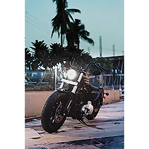 DZG H4 Motorcycle LED Headlight Bulb 9003 HB2 HS1 P43t 6500K High Low Beam Light Conversion Kit 2 Yr Warranty, 1 Pack