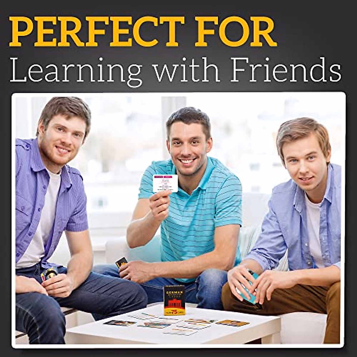 German Vocabulary Flash Cards - 75 Beginner Vocab with Pictures - Memory & Sight Words - Travel & Quick Reference - Educational Language Learning Game Play - Kids, Grade School, Classroom, Homeschool