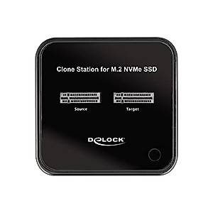 Delock M.2 Docking Station for 2 x M.2 NVMe PCIe SSD with Clone Function