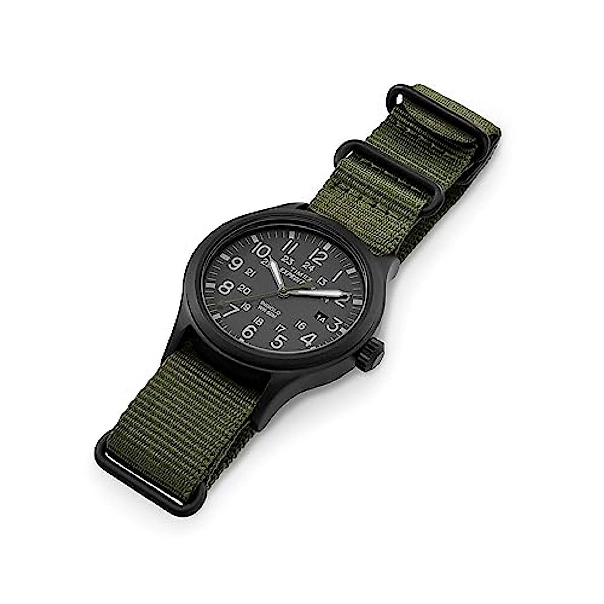 Timex Men's TW4B04700 Expedition Scout 40 Green Nylon Slip-Thru Strap Watch
