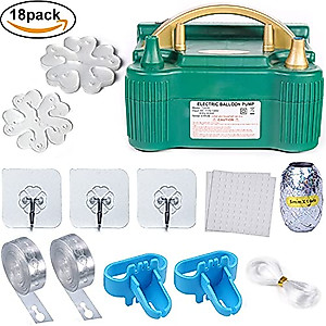 LuluPlus Balloon Pump, 110V 600W Electric Balloon Pump, Dual Nozzle Balloon Air Pump, Portable Balloon Inflator, Electric Balloon Inflator, Balloon Pump Electric, Air Pump for Balloon Garland