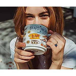 Gilmore Girls Stars Hollow Allover Icons Ceramic Stacking Mug | Large Coffee Cup For Espresso, Caffeine, Beverages, Home & Kitchen Essentials | Cute Gifts and Collectibles | Holds 13 Ounces
