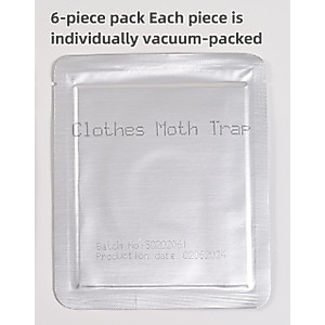 GIDEAL Moth Traps, Pantry Moth Trap for House, Moth Balls for Clothes, House, Carpet, Cupboard 6 Pack (Clothes Moth Trap)