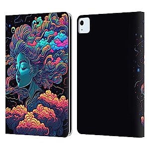 Head Case Designs Officially Licensed Wumples Cloud Goddess Aphrodite Cosmic Arts Leather Book Wallet Case Cover Compatible with Apple iPad Air 2020/2022