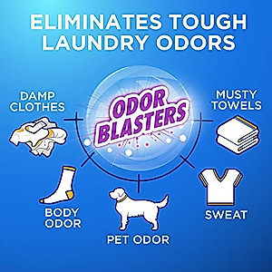 Arm & Hammer Plus OxiClean With Odor Blasters LAUNDRY DETERGENT 5-IN-1 Power Paks, 40CT (Packaging may vary)