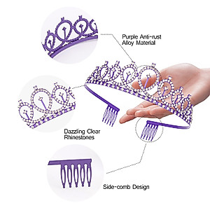 CIEHER BIirthday Sash Queen Crown Kit,Birthday Decorations,Birthday Crowns for Women Girls,Happy Birthday Tiara,Birthday Crown and Sash